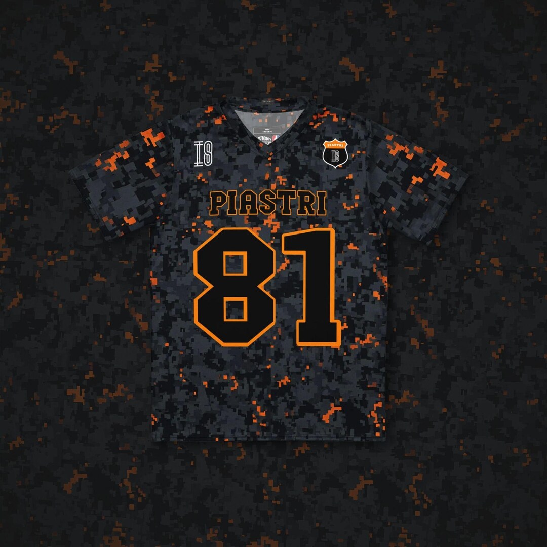 Oscar Piastri Mclaren Football Jersey: Mclaren Papaya Rules, F1 Shirt ...