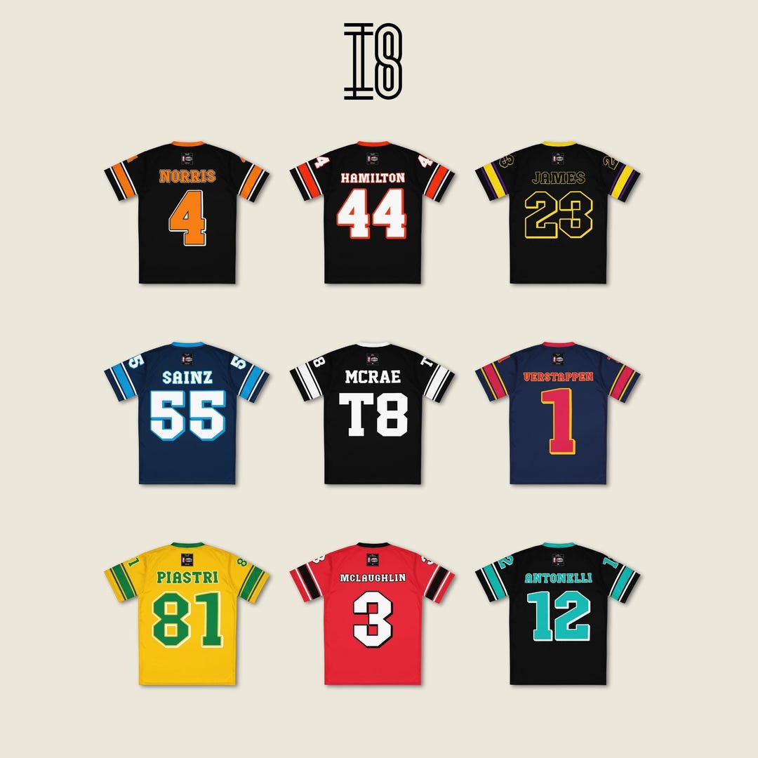 Custom Made Football Jerseys, Make Your Own Personalised F1, NBA ...