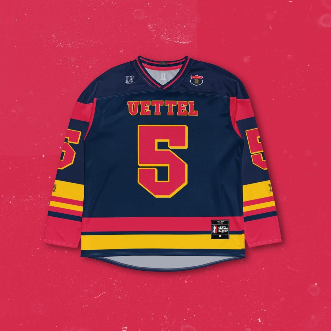 Sebastian Vettel F1 Hockey Jersey, Redbull F1 Shirt, Inspira8, F1 Merch ...