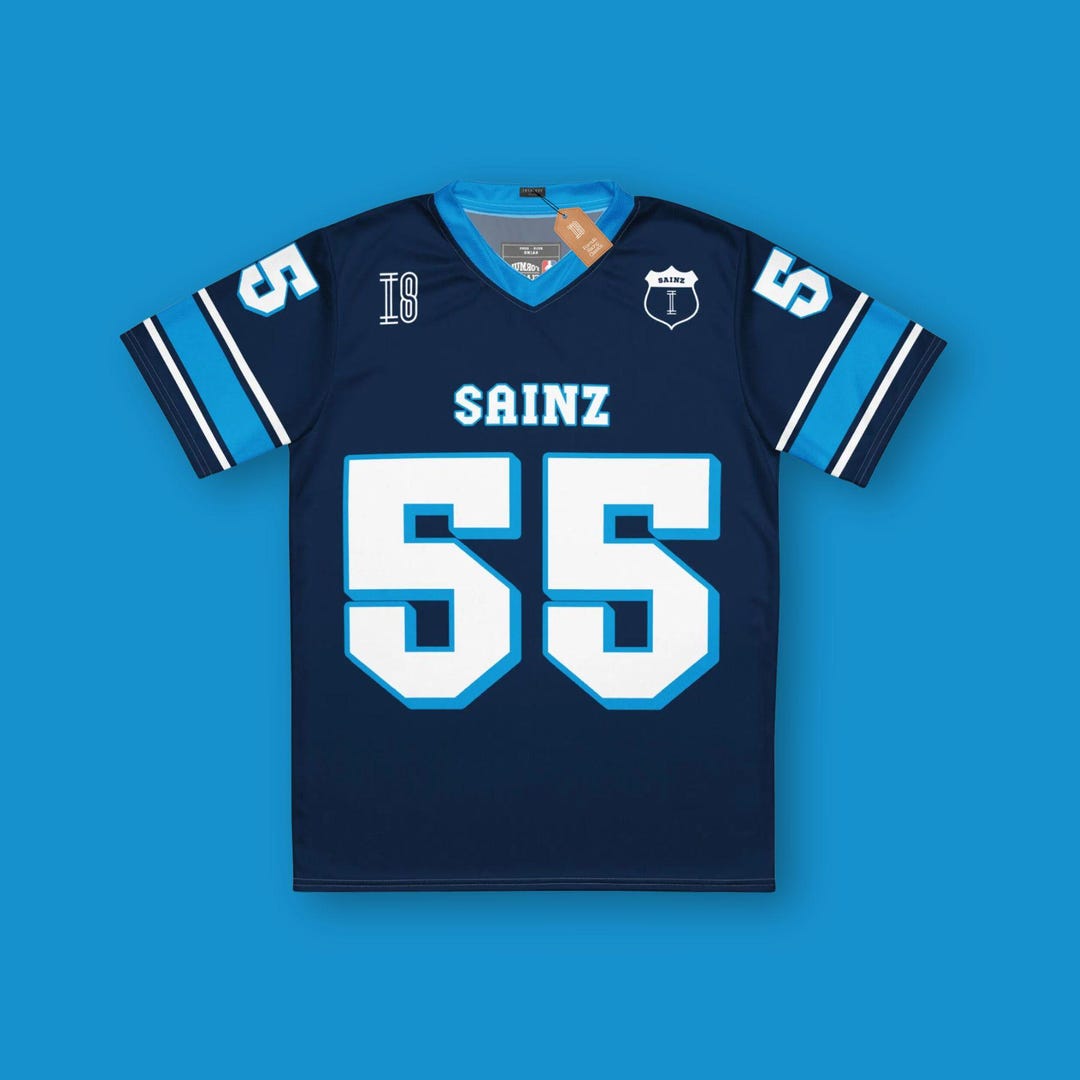 Carlos Sainz Williams F1 Football Jersey | Formula 1 Gift | Sainz 55 ...