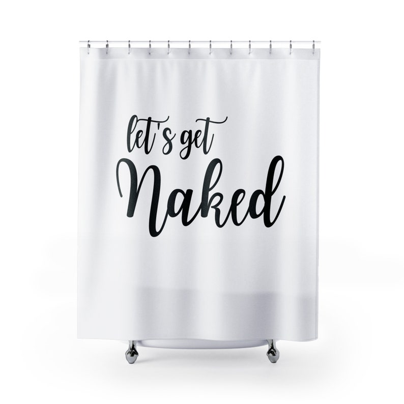 Let's Get Naked Shower Curtain - Etsy