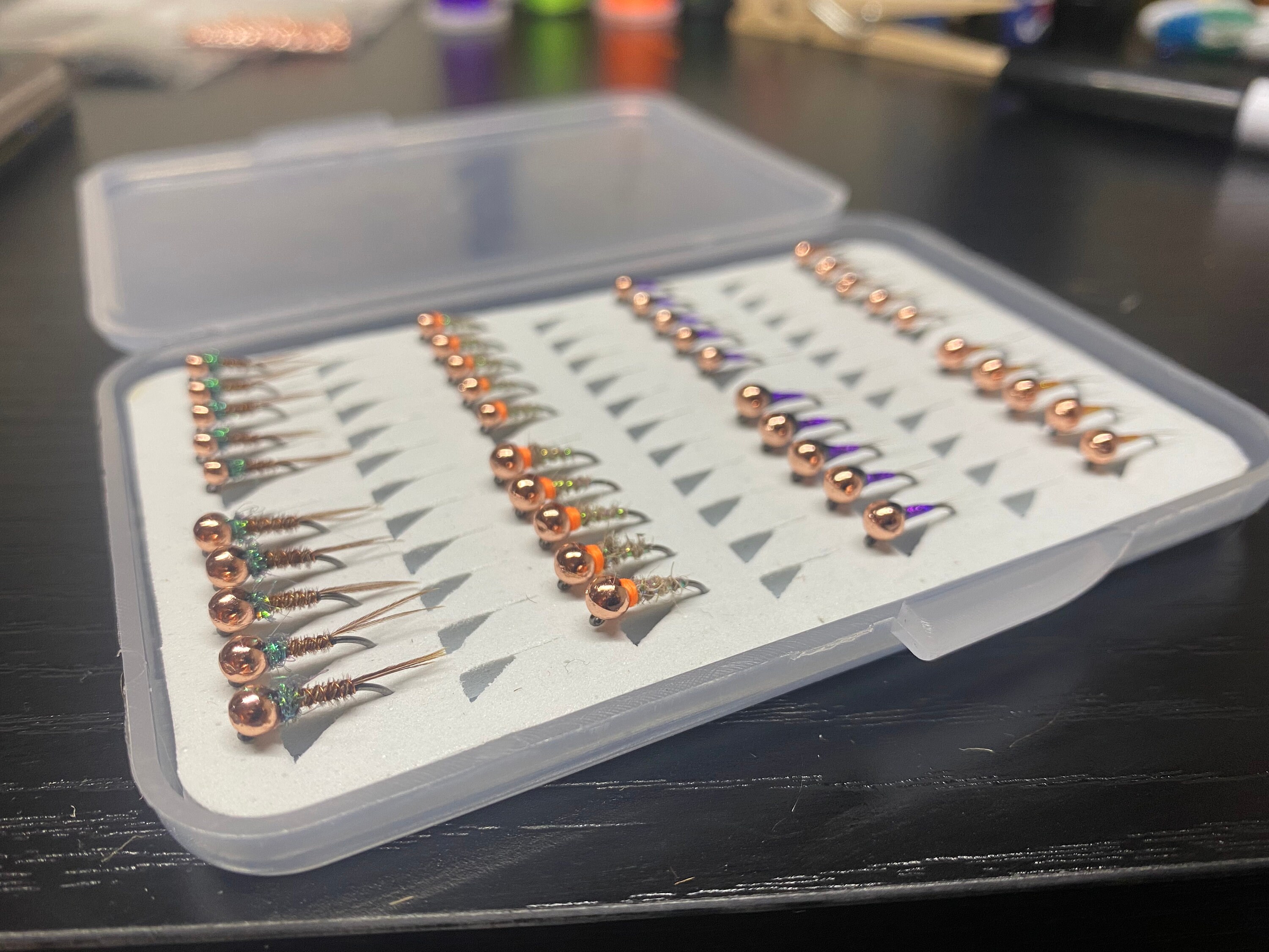 Euro Nymph Fly Box 40 Flies - Etsy