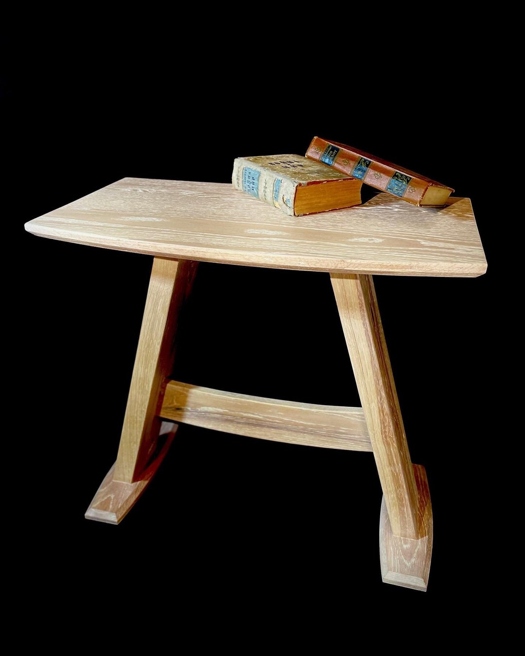 Japanese-style Side Table // Whitewashed Red Oak and Hickory // Austin ...