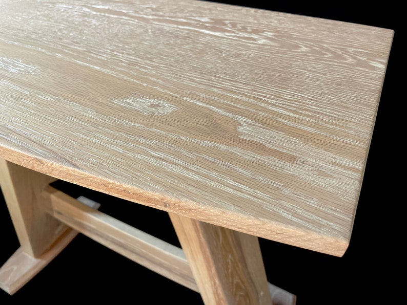 Japanese-style Side Table // Whitewashed Red Oak and Hickory // Austin ...