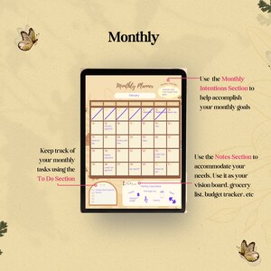 Digital Planner Bundle Butterfly Planner Printable undated Planner A4 ...
