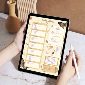 Digital Planner Bundle Butterfly Planner Printable undated Planner A4 ...