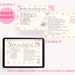 Pink Floral Recipe Cards|printable|4x6|digital Template|recipe Box|ipad ...