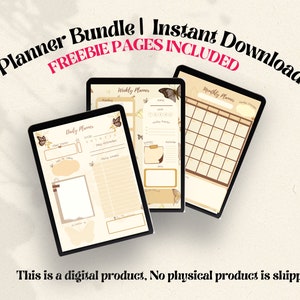 Digital Planner Bundle Butterfly Planner Printable undated Planner A4 ...