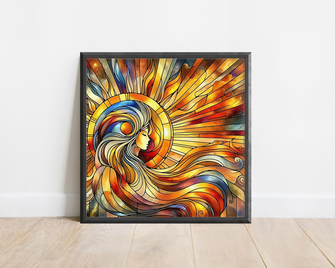 Sun Goddess Poster, Goddess Print, Luna Poster - Etsy