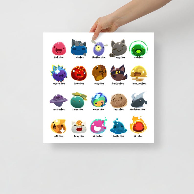 Slime Rancher Art, Slime Types Poster - Etsy