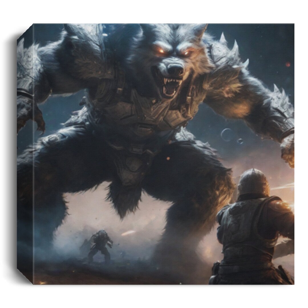 Giant Interstellar Lycan Print Canvas - Etsy