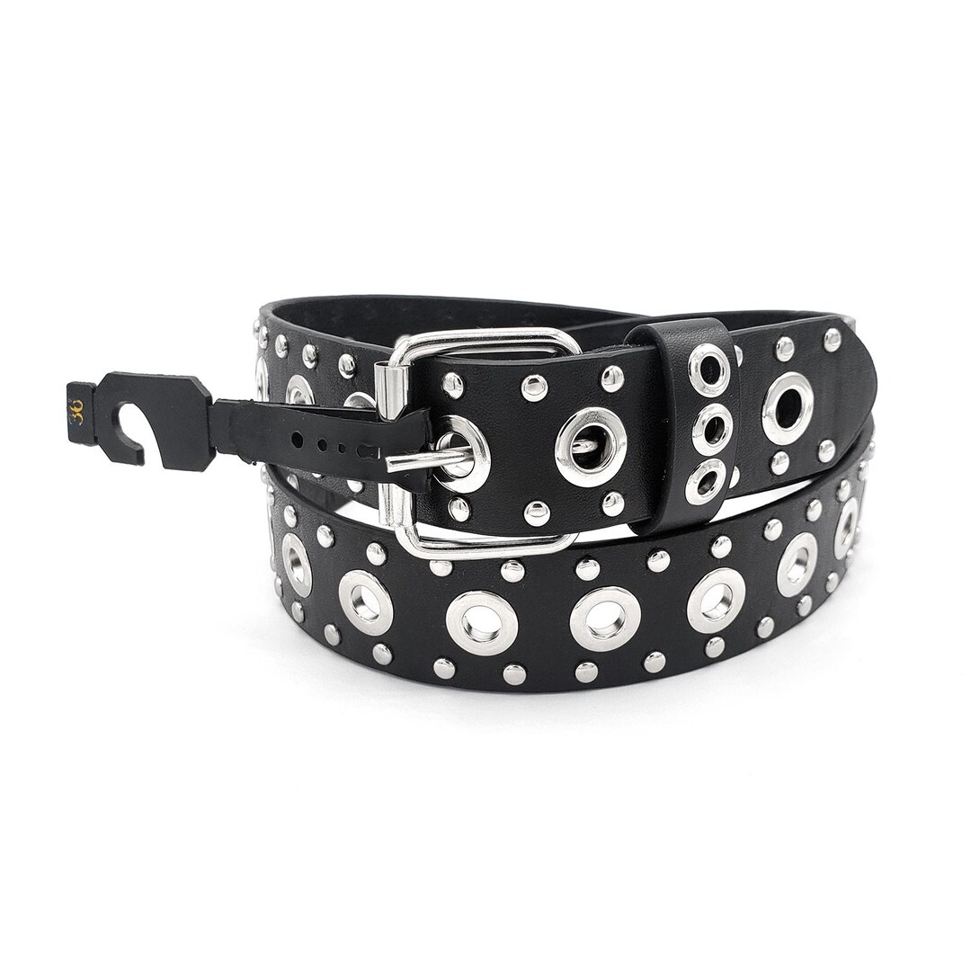 New One Hole Row Grommet Metal Studs 3-rows Studded Belt Punk - Etsy