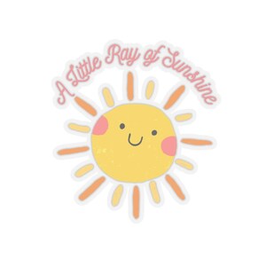 A Little Ray of Sunshine Vinyl Sticker - Etsy