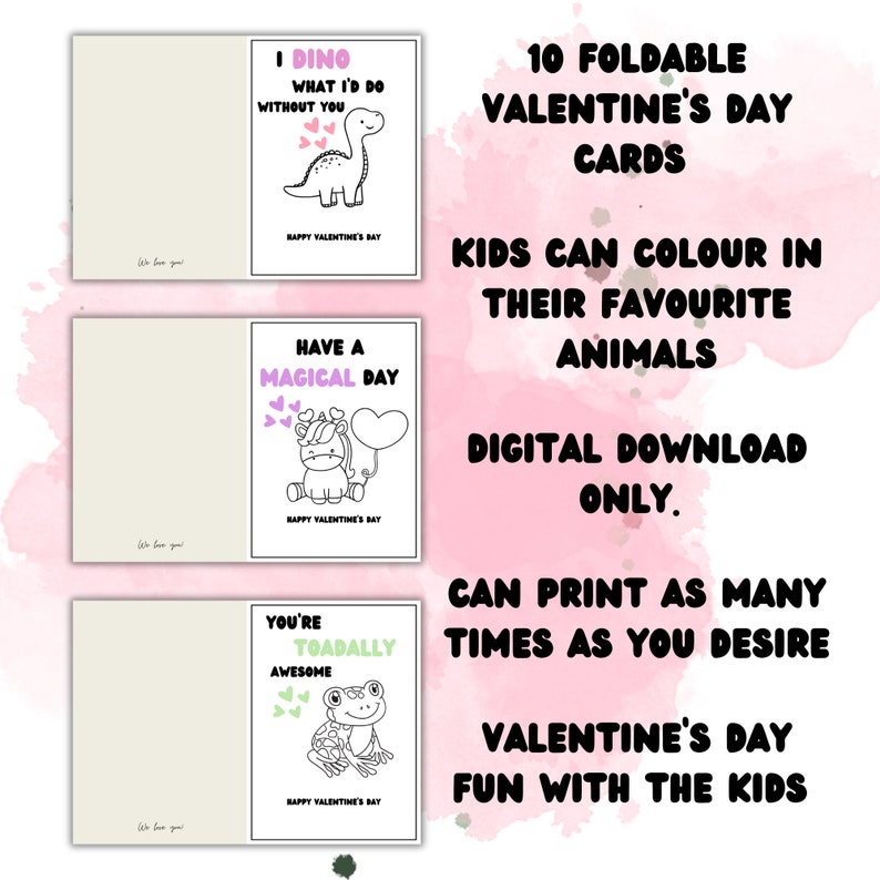Printable Valentine's Day Cards, Kids Valentines, Valentines Day Kids ...
