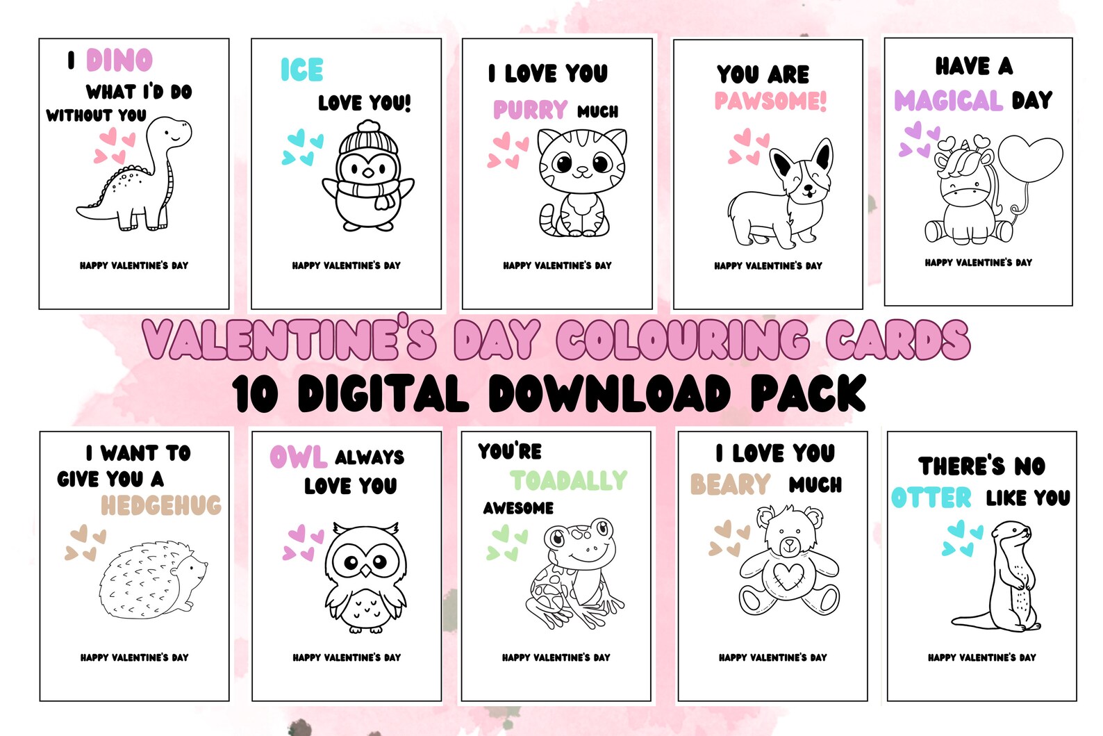 Printable Valentine's Day Cards, Kids Valentines, Valentines Day Kids ...