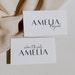 Minimalist Place Card, Modern Table Card, Name Place Cards, Editable ...