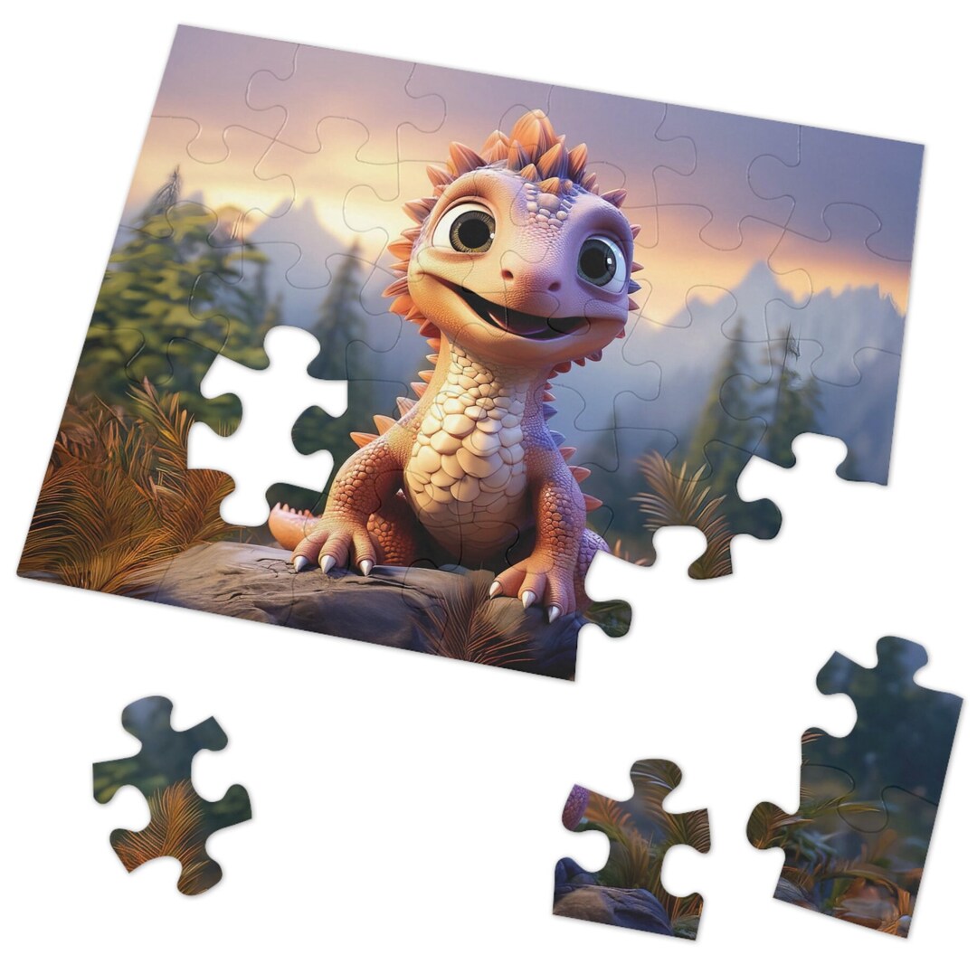 Jurassic Jr Jigsaw Puzzle 30-piece, Child, Adult, Family, Dinosaur Fun ...