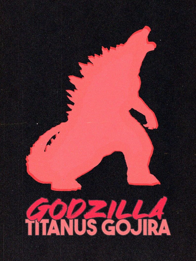 Godzilla Kaiju Poster Gojira Wall Art, Poster for Game Room, Home Decor ...