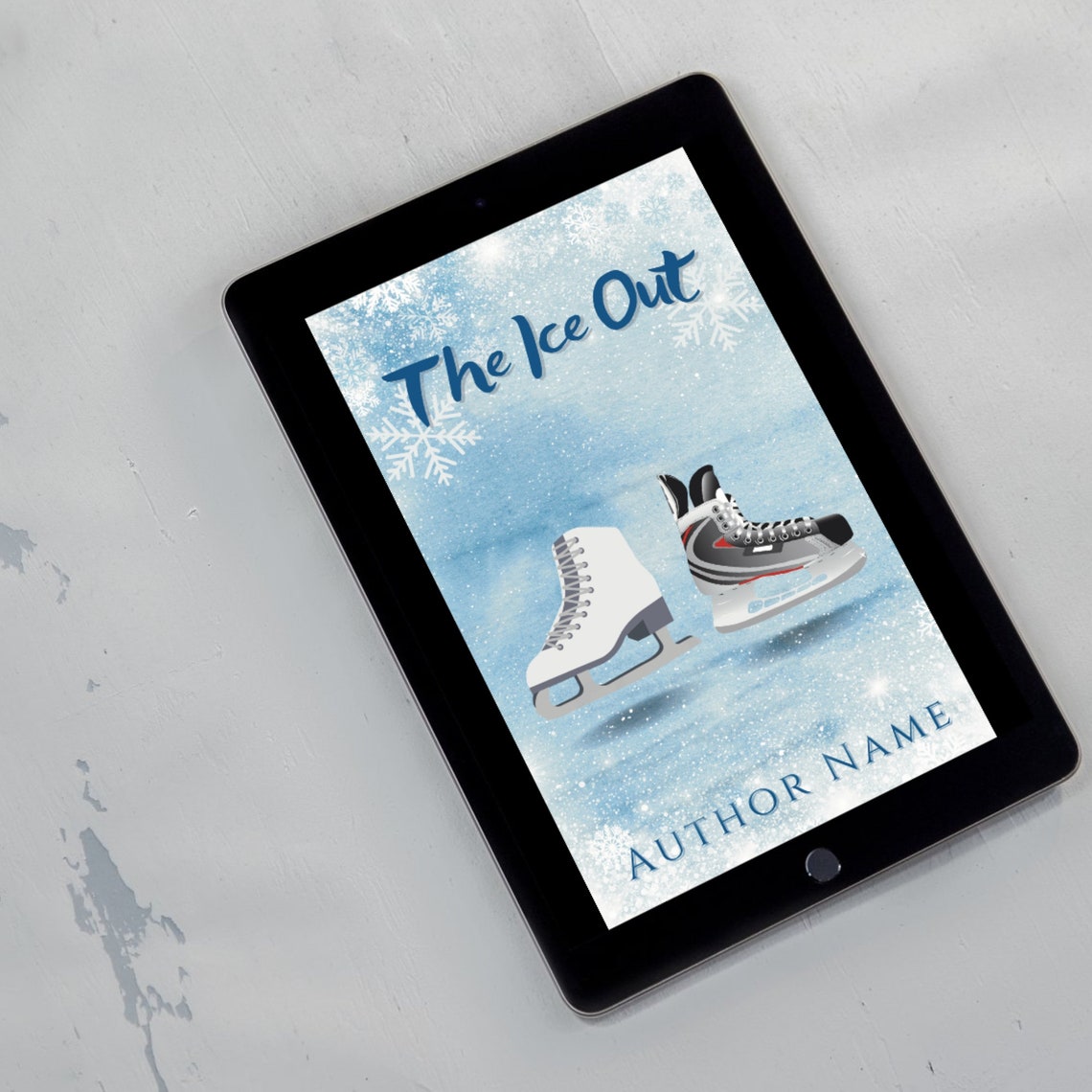 The Ice Out Pre Made Book Cover Design, Illustrated Cover, Cartoon ...