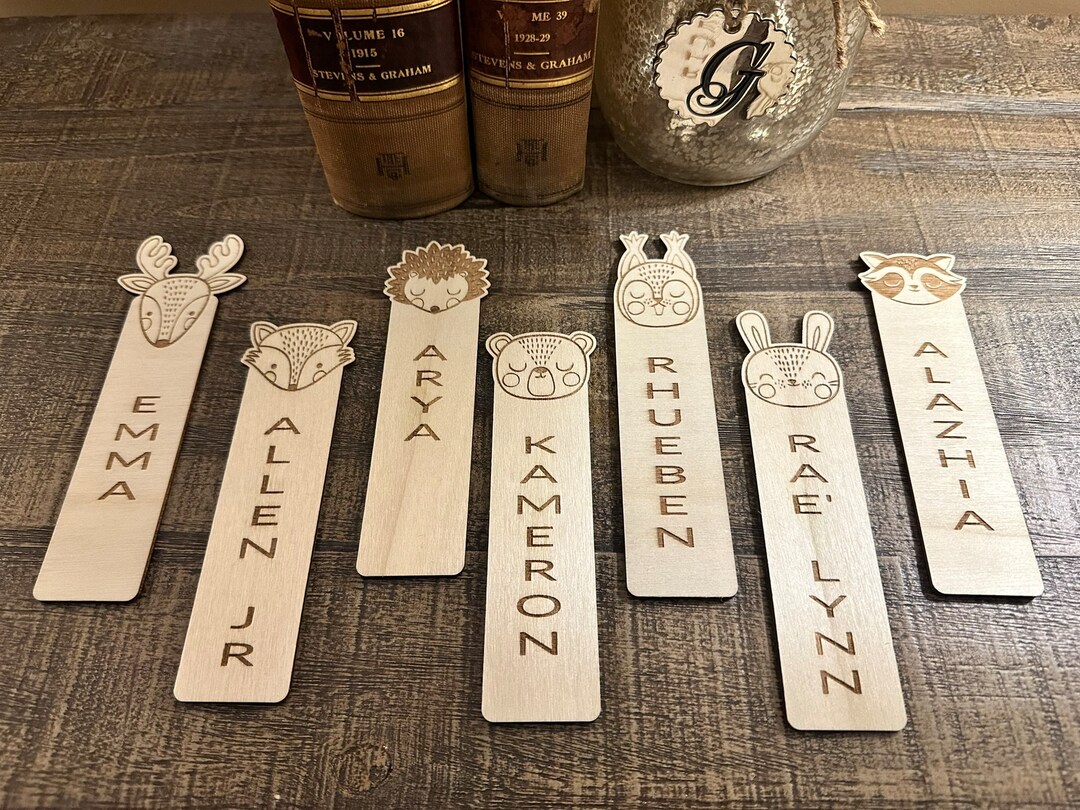 Animal Print Bookmarks 7 to Choose From Fully Customizable - Etsy