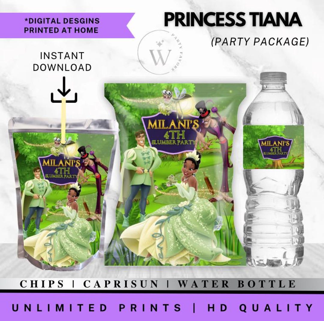 Princess Tiana, Frog Princess, Toad Chipbags, Caprisuns & Rice Krispie ...