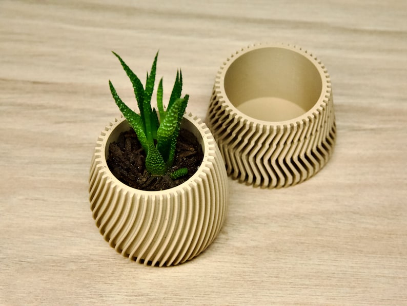Aztec and Oceanside Plant Pot Set - Lightweight Coastal Succulent ...