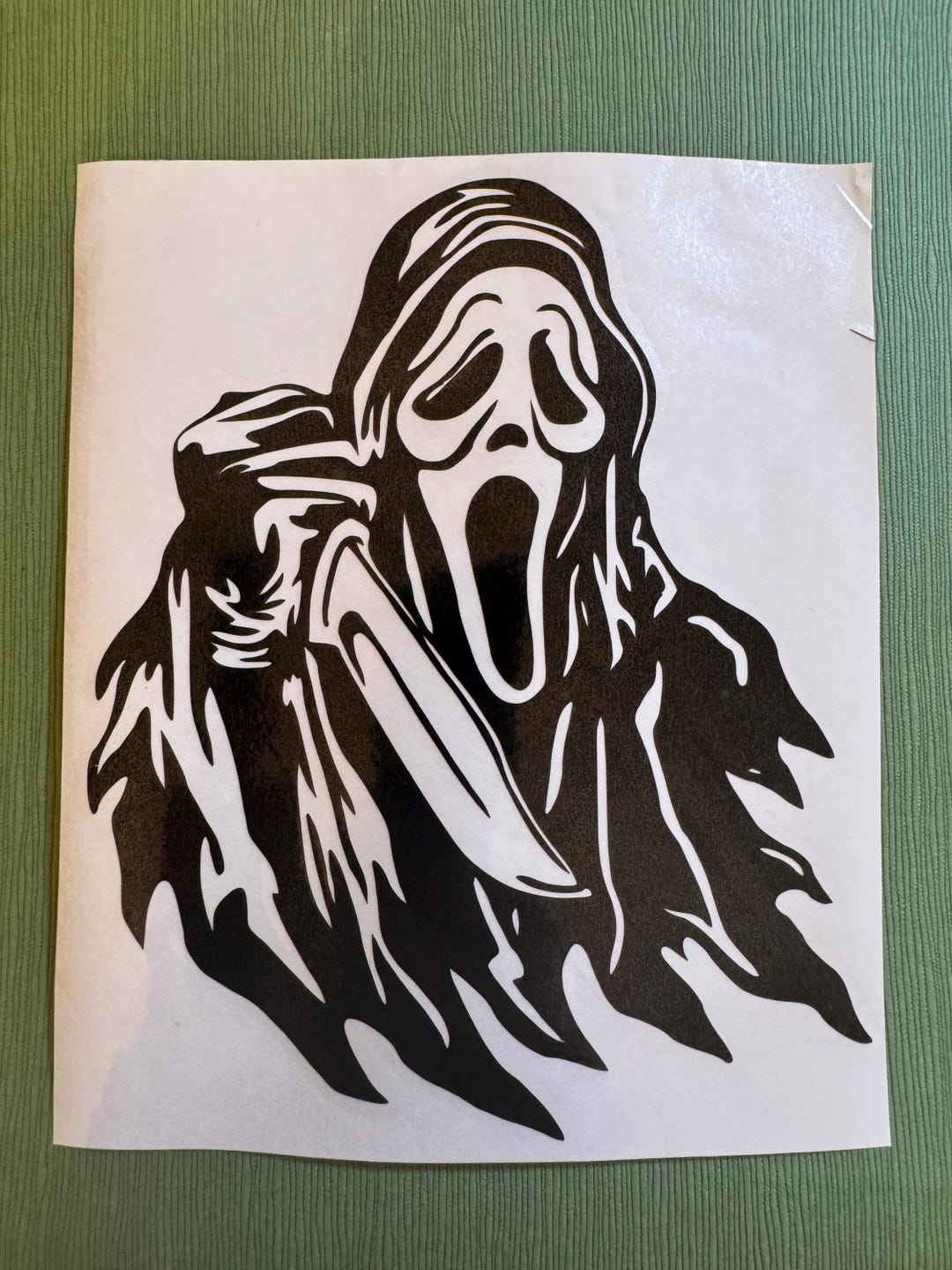 Ghostface Vinyl Decal | Horror Movie Sticker | Scream Slasher Aesthetic ...