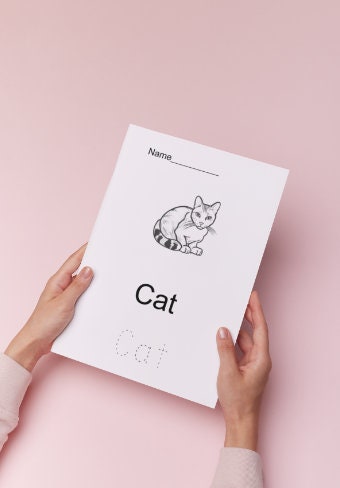 Preschool Alphabet Tracing Coloring Set Complete A-Z Activity Worksheet ...