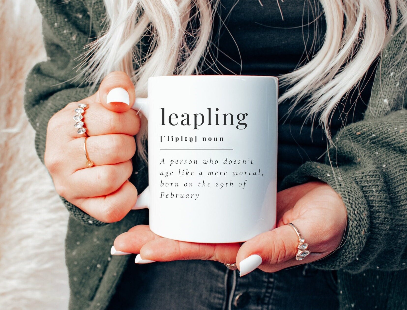 Leapling Minimalist Coffee Mug, Leap Day, Leap Year, Leap Year Birthday ...