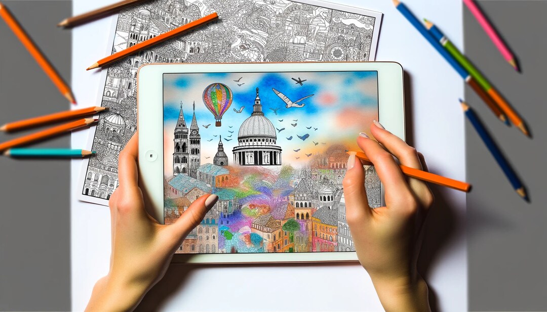 Create Your Canvas Collection of 20 World Places Images in 4k to Color ...