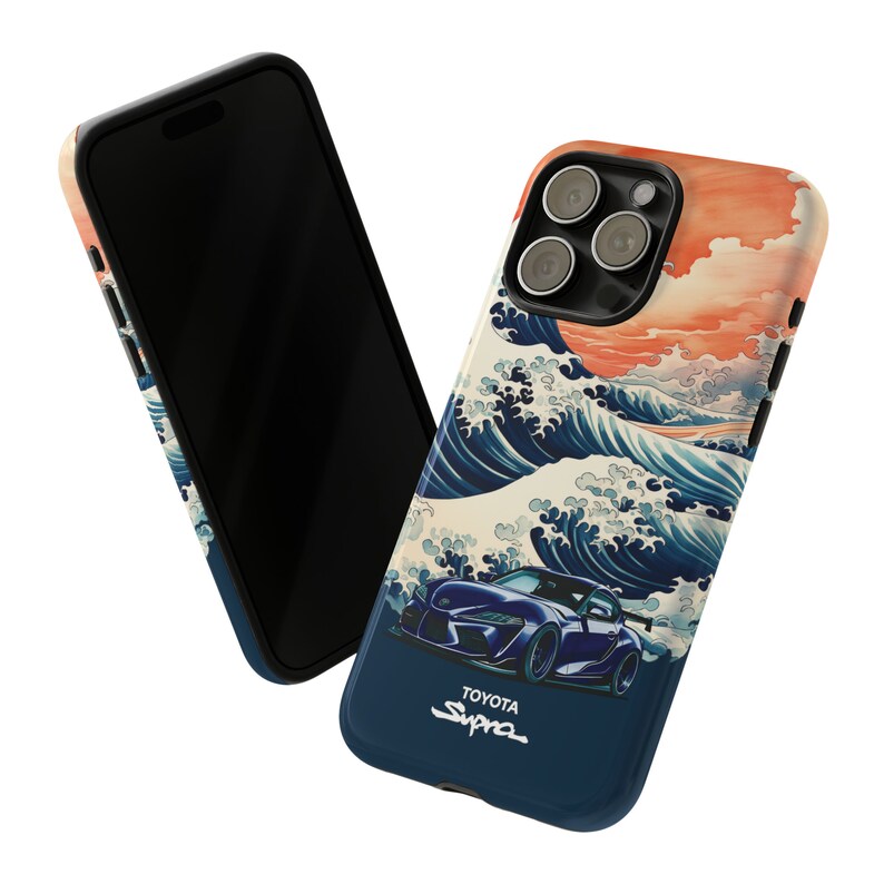 Toyota Supra - the Great Wave Phone Cases, Toyota Supra, Legendary JDM ...