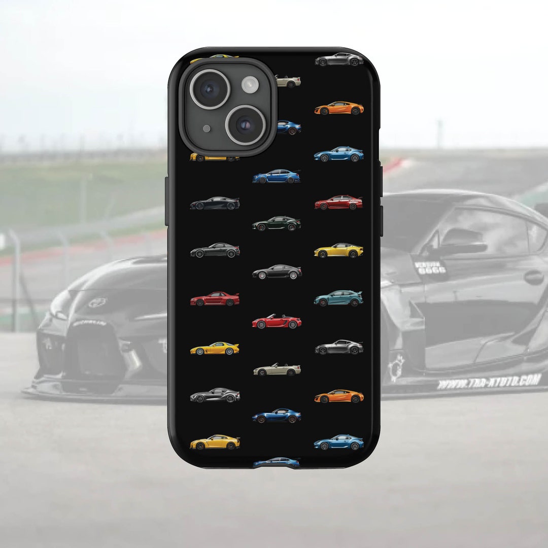 JDM Legend Car Collection Phone Cases,mazda MX-5, Nissan GT-R, Subaru ...
