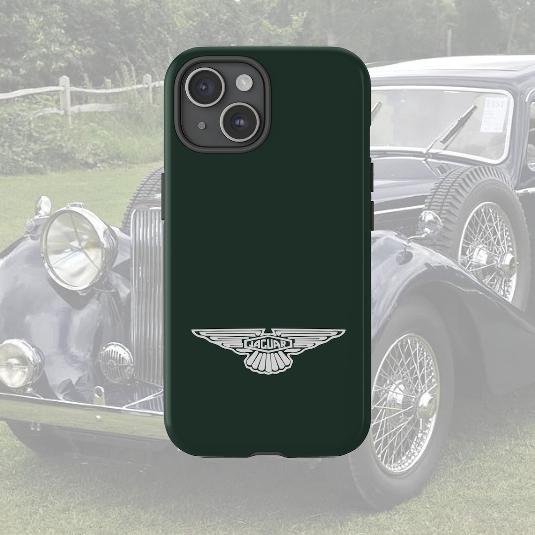 Jaguar Logo 1945 Phone Cases, Jaguar Phone Case, Classic Car Phone Case ...