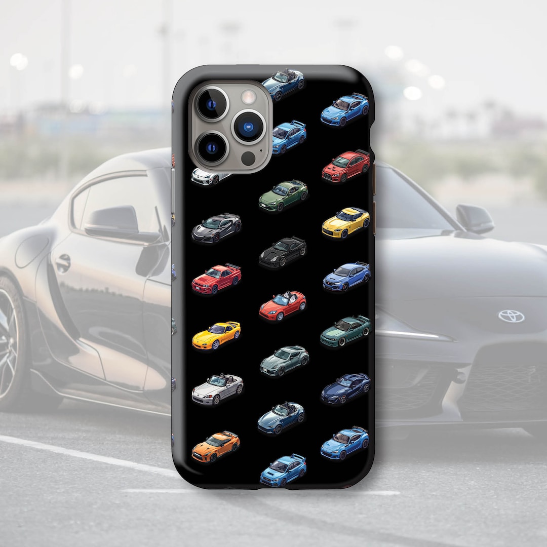 JDM Legend Car Collection Phone Cases,mazda MX-5, Nissan GT-R, Subaru ...