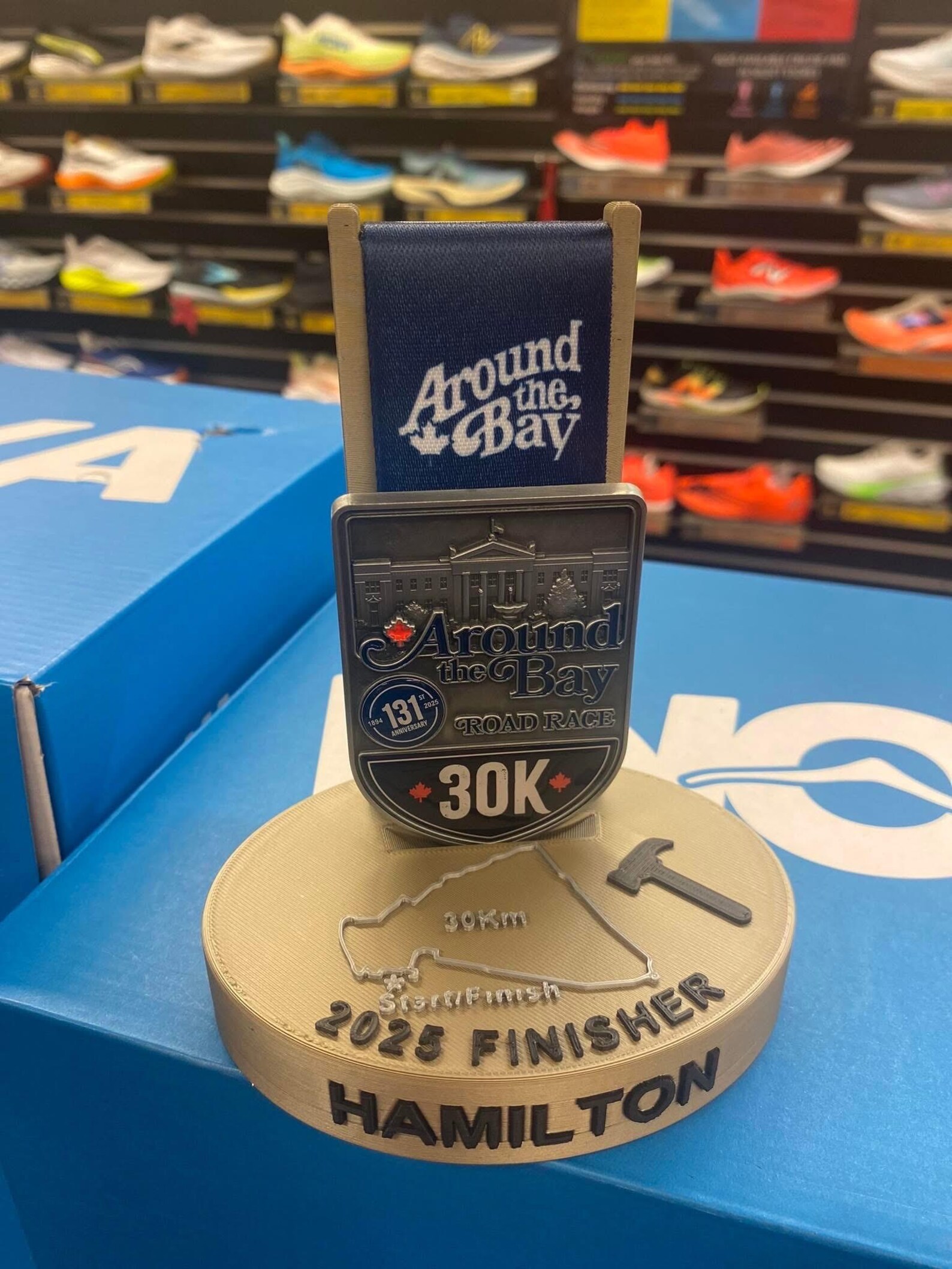 Hamliton ATB 30km Race Medal Display - Marathoner Gift - Medal ...