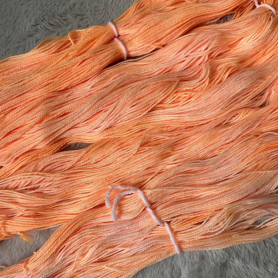 Circus Peanuts Pastel Neon Orange Hand-dyed Superwash Merino and Nylon ...