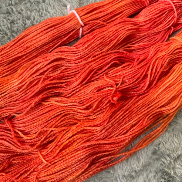 Bright Orange Yarn - Etsy