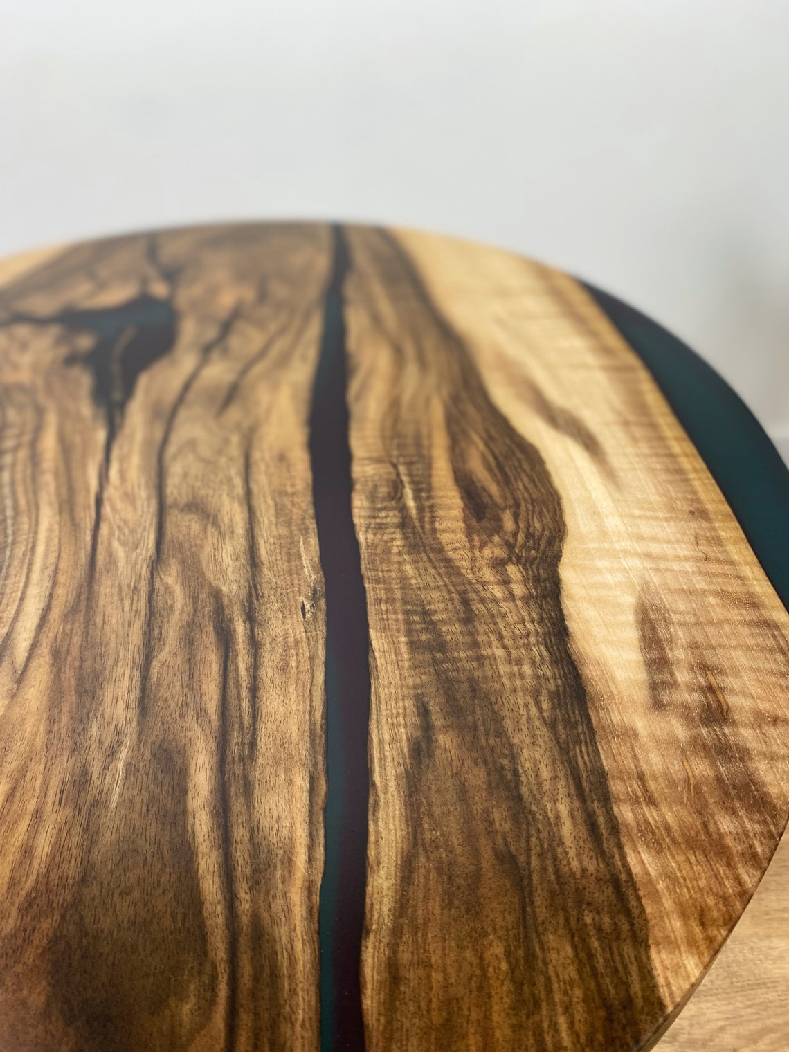 Side Table Walnut Side Table Resin End Table Walnut End Table Epoxy ...