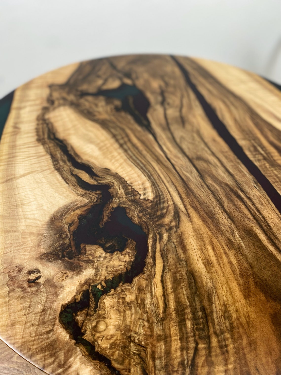 Side Table Walnut Side Table Resin End Table Walnut End Table Epoxy ...