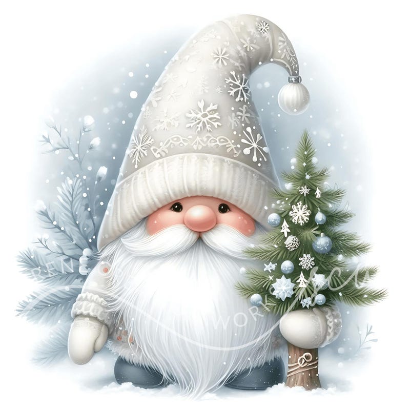 Christmas Gnomes Clipart - Etsy