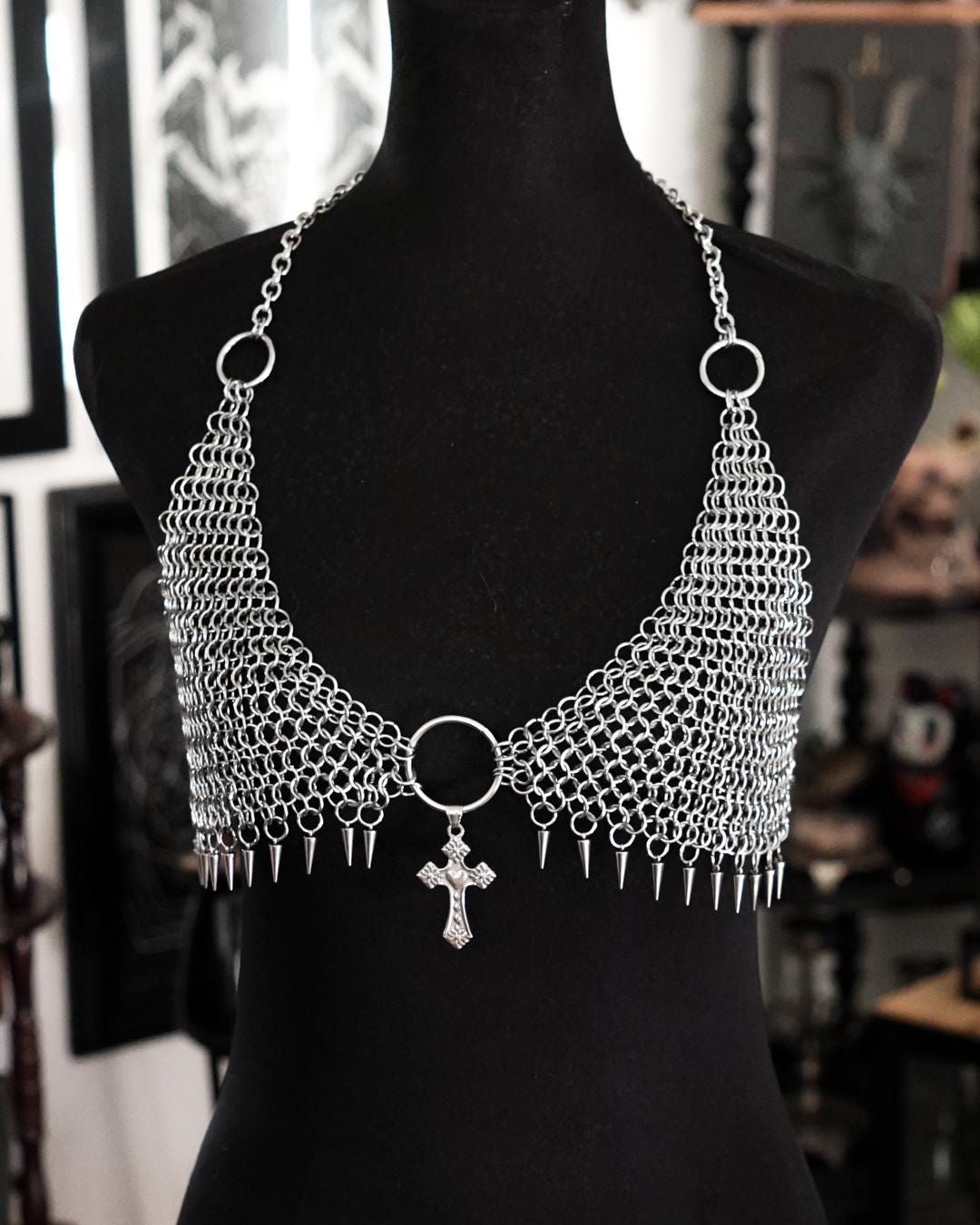 Cross Chainmail Bra Top - Etsy