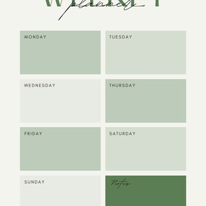 Green Digital Planner - Etsy