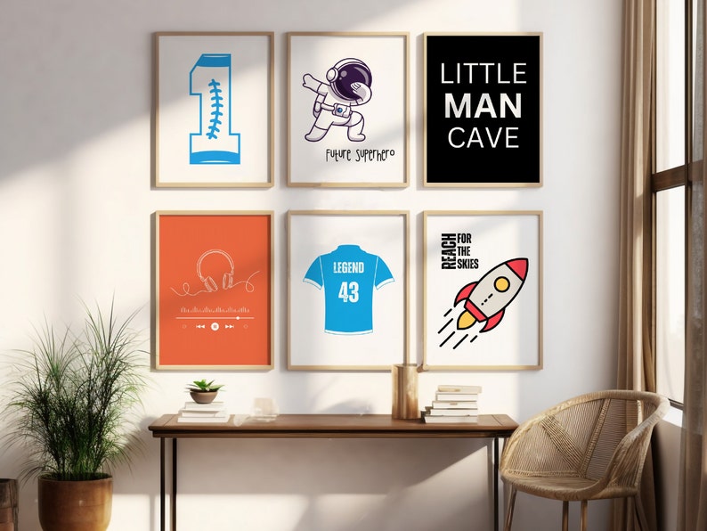 Boys Room Wall Art Prints: Set of 20+ Designs (digital Download) - Etsy ...