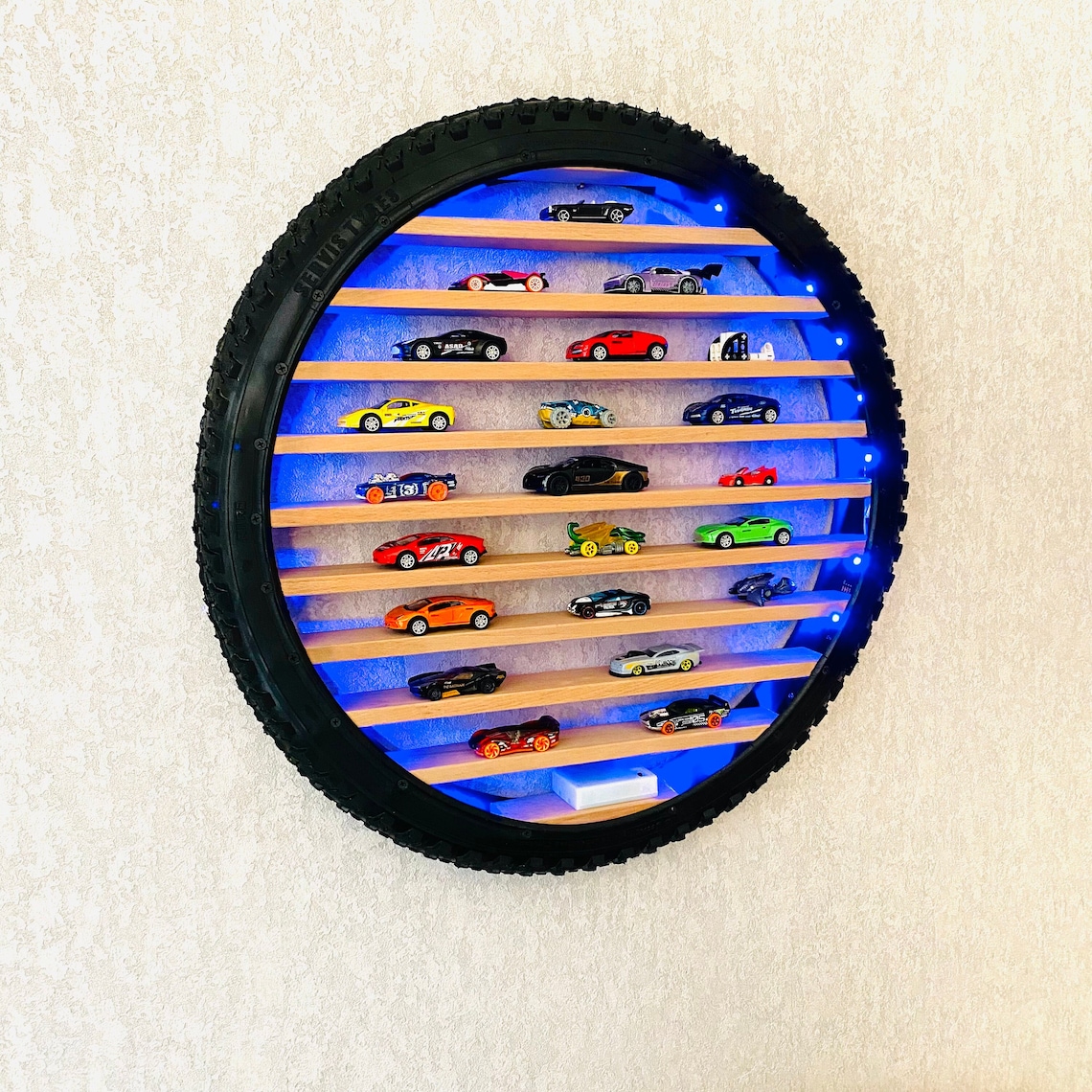 Toy Car Display Shelf, Wooden Toy Car Organizer, Handcrafted Toy Car ...