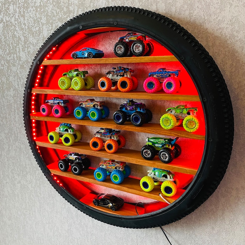 Boy Car Wall Art, Toy Truck Storage, Toy Truck Organizer, Toy Car ...