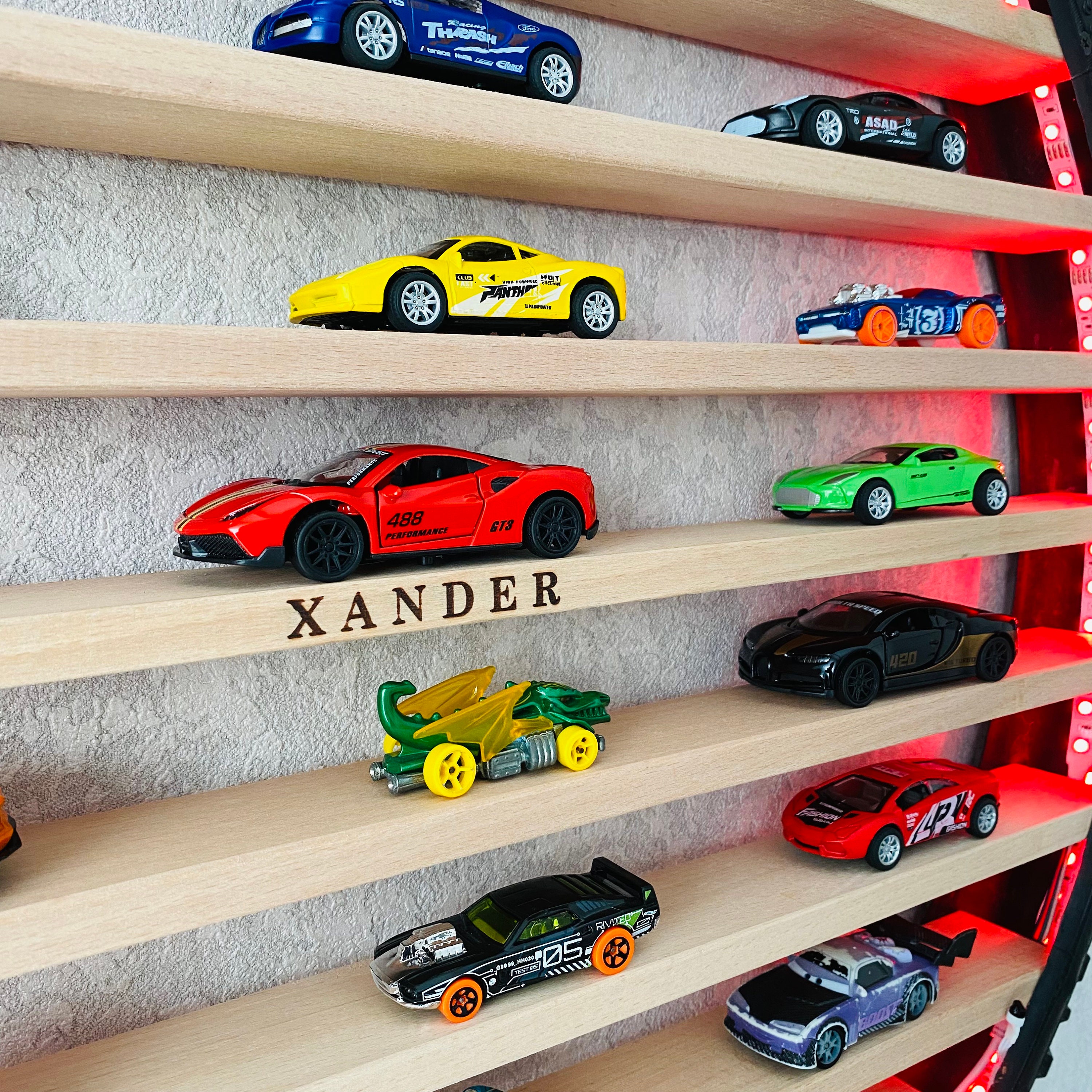 Boy Car Wall Art, Toy Truck Storage, Toy Truck Organizer, Toy Car ...