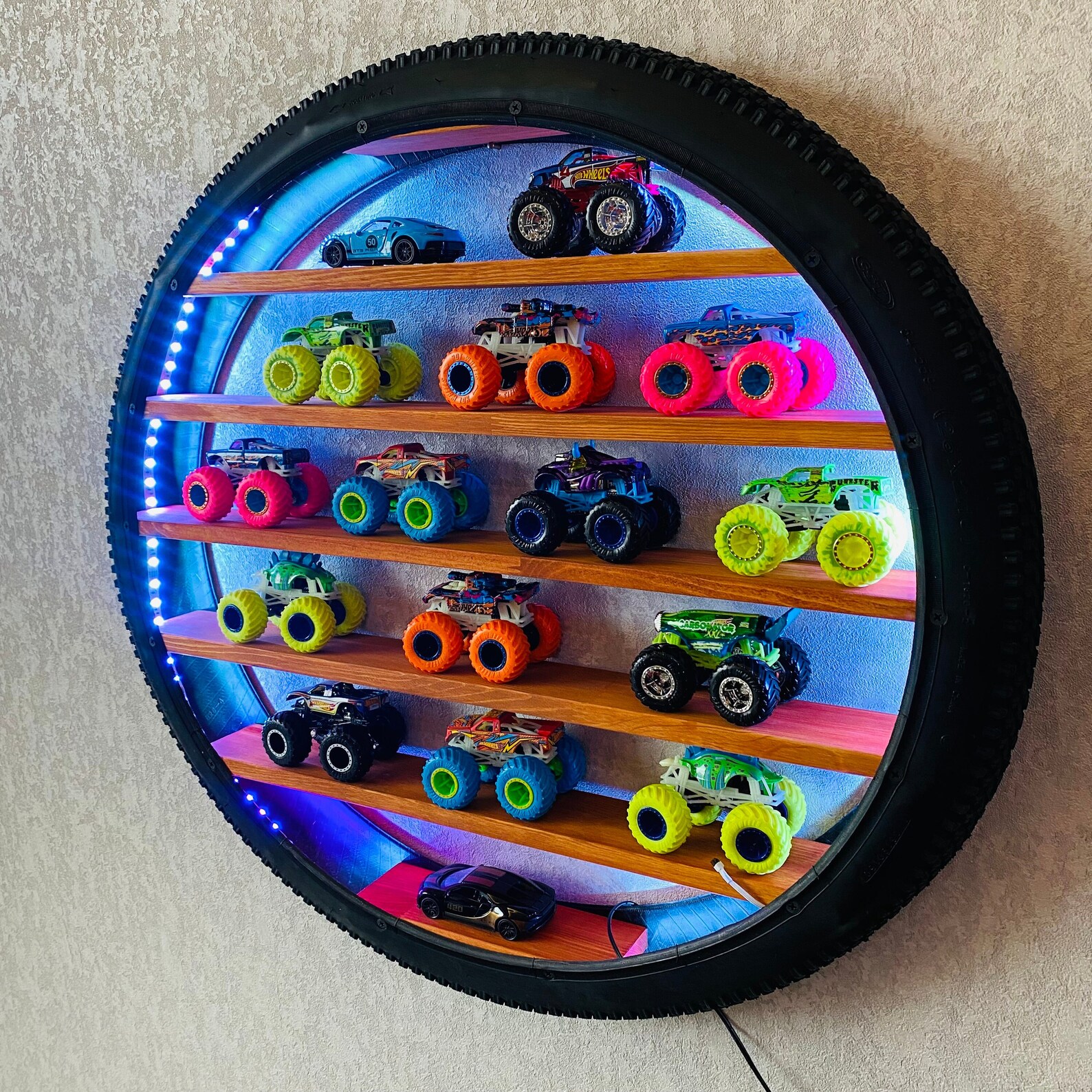 Boy Car Wall Art, Toy Truck Storage, Toy Truck Organizer, Toy Car ...