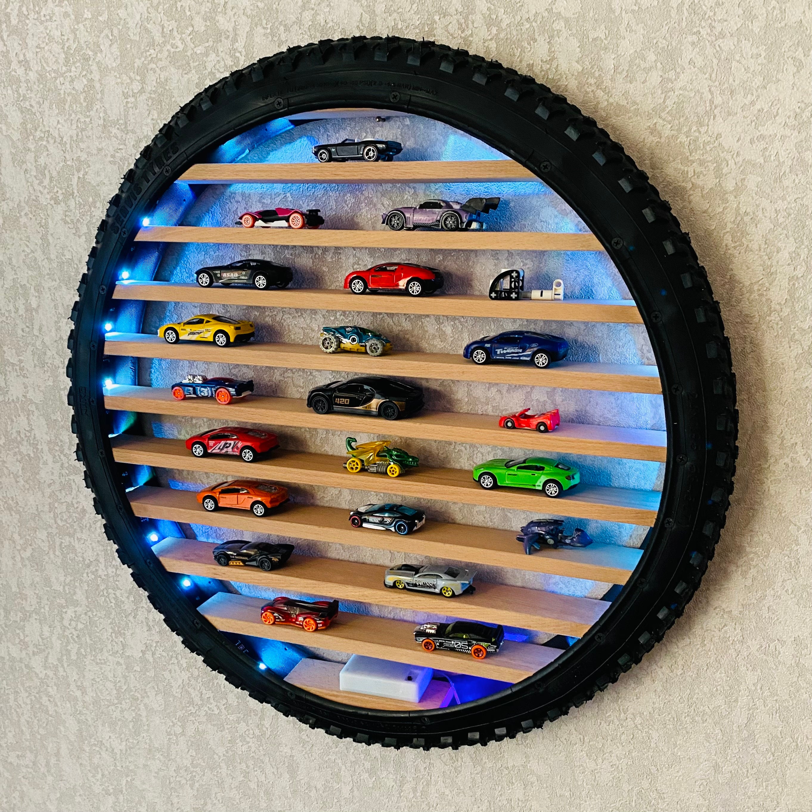 Toy Car Display Shelf, Wooden Toy Car Organizer, Handcrafted Toy Car ...