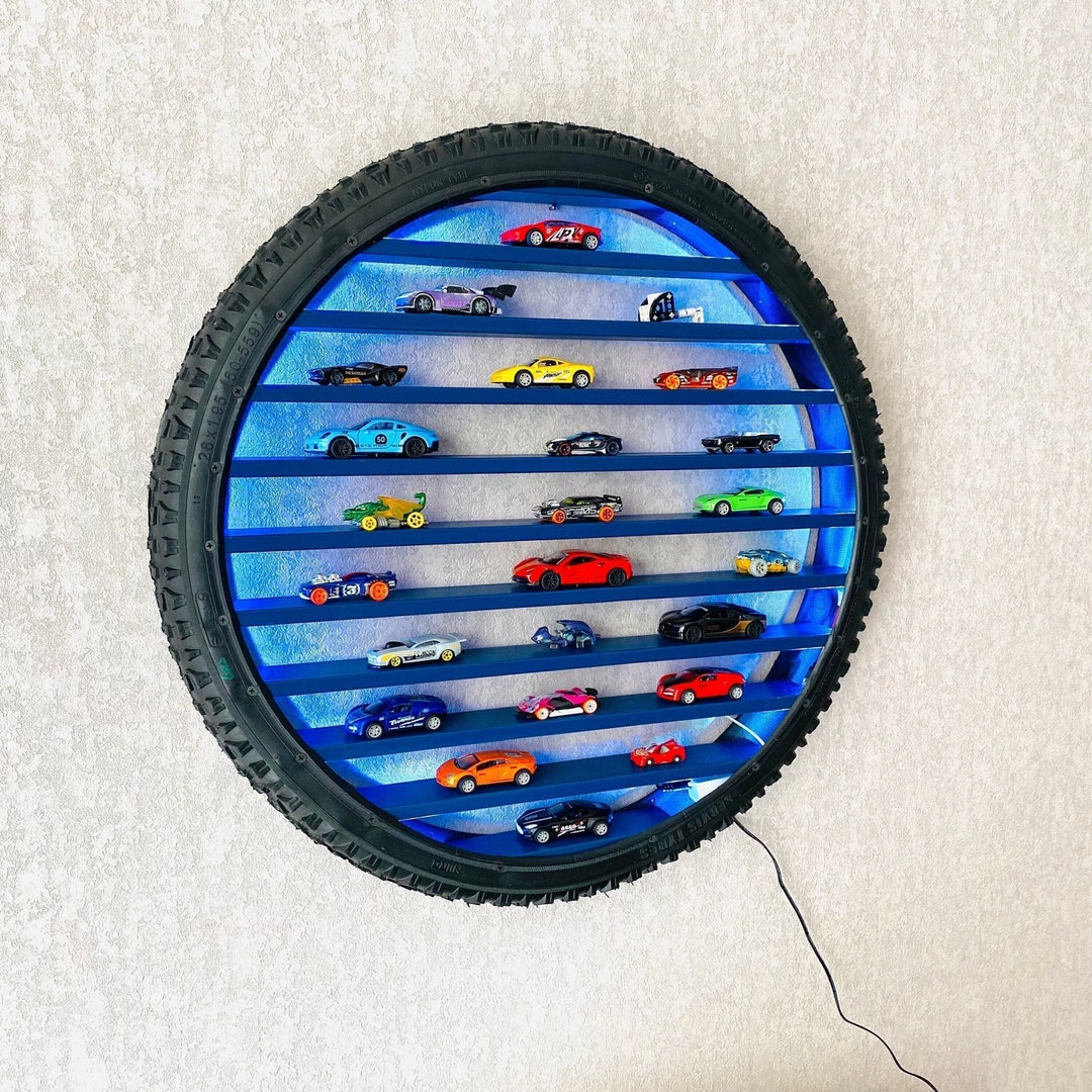 Original Personalized Tire Shelf, Toy Car Storage, Toy Car Display, 1: ...