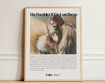 The Parable of the Lost Sheep | Luke 15:3-7 | Jesus the Good Shepard ...